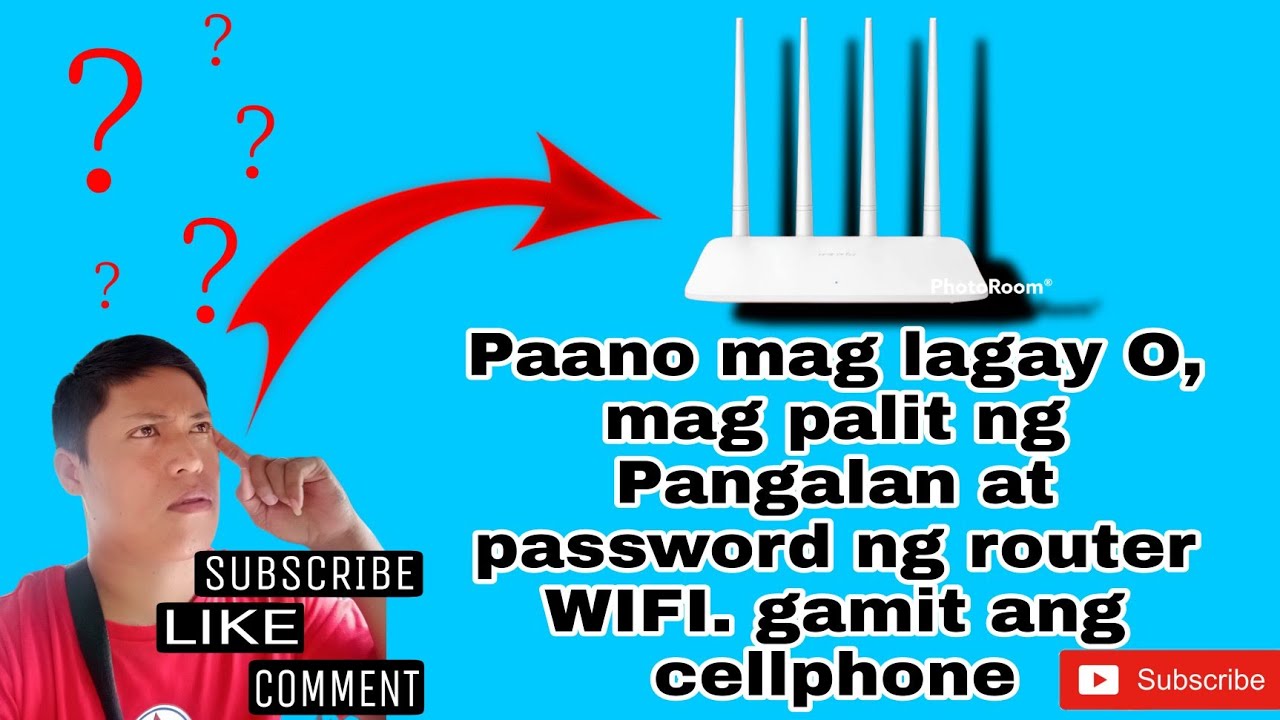 Paano mag change password at change name ng router wifi at mag restart ...