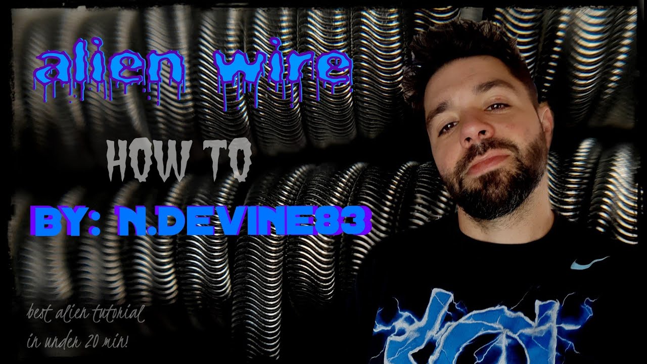 👽 Best ALIEN wire tutorial of year 2023! N.Devine83 coil build #wireart ...