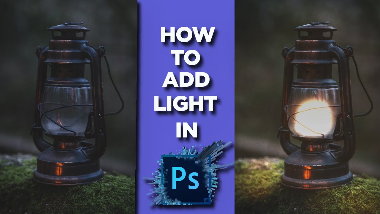 Lantern light photoshop // Artificial light - YouTube