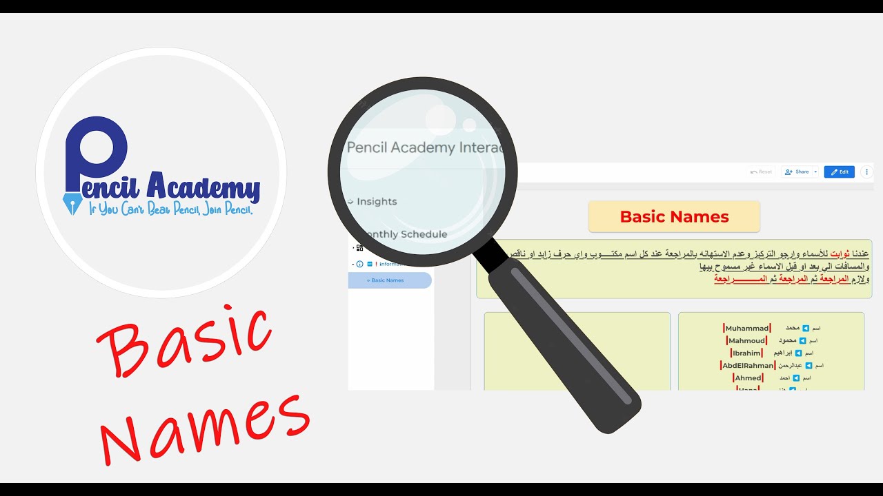 Pencil Academy | How to Use Basic Names! - YouTube