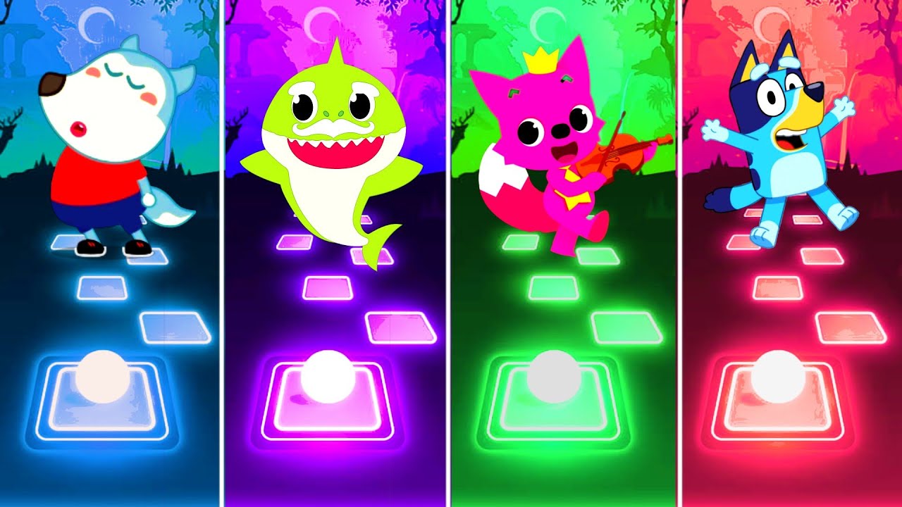 Wolfoo Family 🆚 Baby Shark 🆚 Pinkfong 🆚 Bluey Bingo. | 🎶🎶 Who Is Best ...