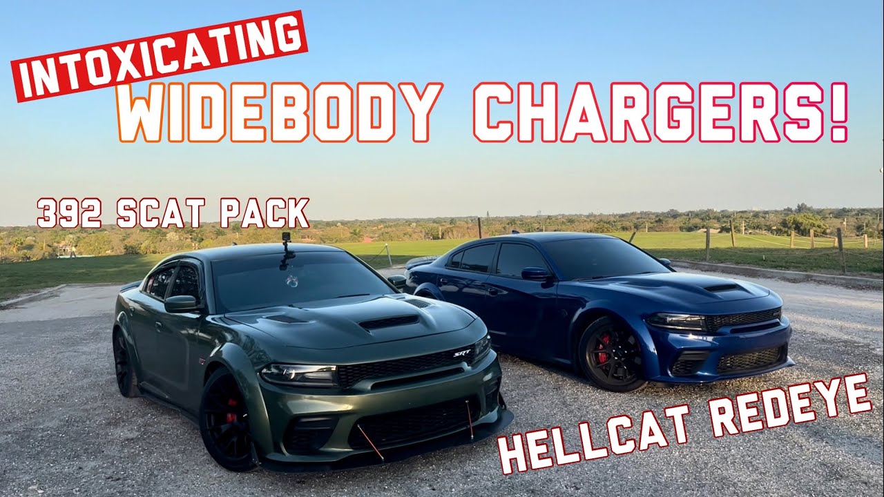 WIDE BODY CHARGERS ARE DANGEROUSLY GOOD LOOKING !! HELLCAT AND 392 WALK ...