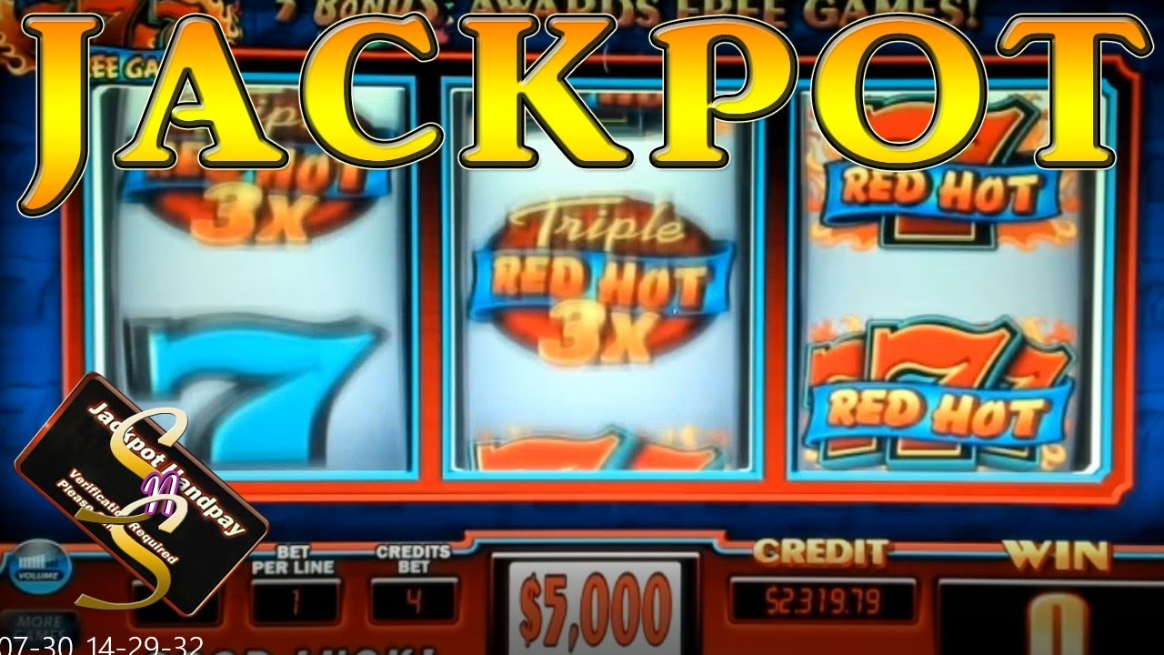 Big Jackpot Win on Triple Red Hot Sevens Jackpot! - YouTube