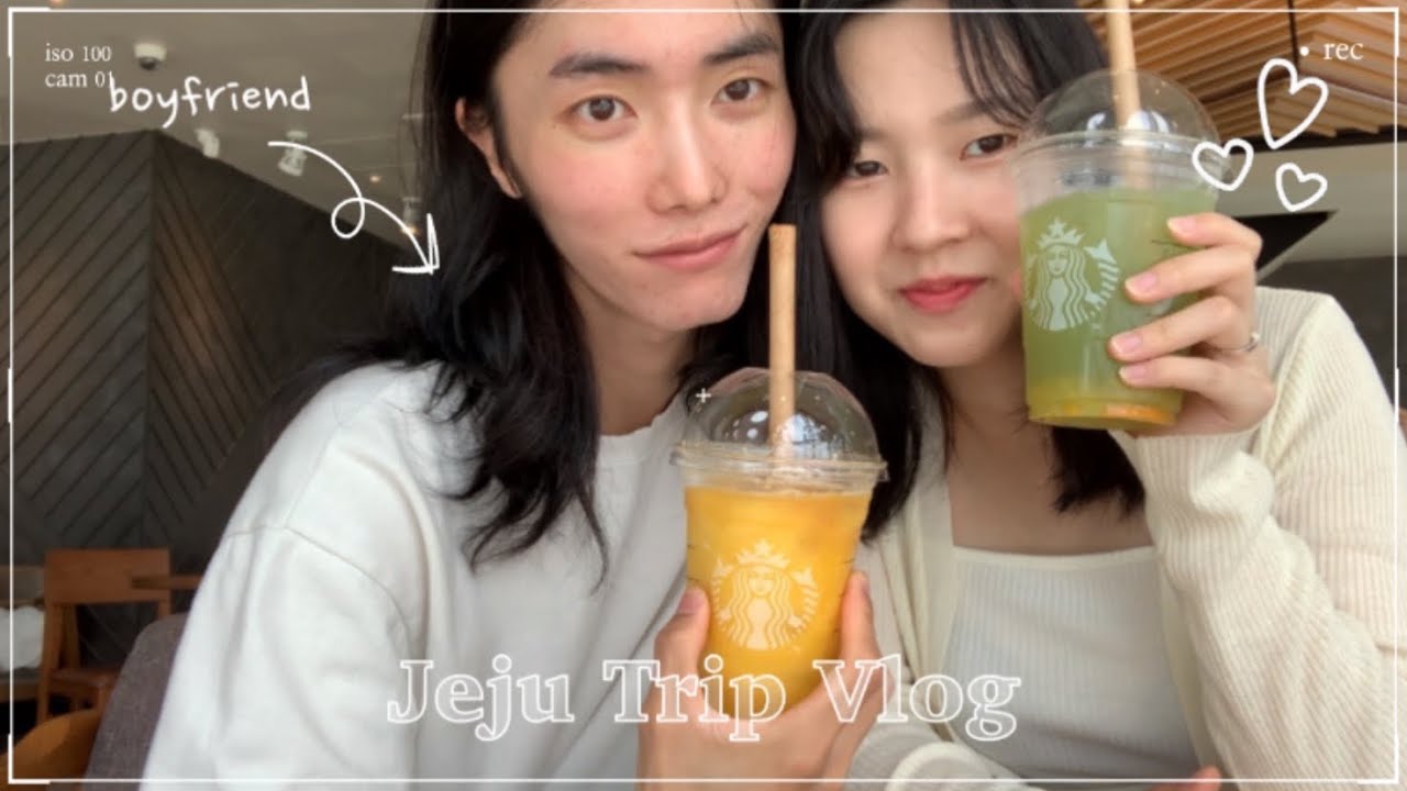 JP/KR 남자친구와 첫 제주도 여행🍊 | 한일커플 브이로그 | 일본인 유학 브이로그 | 韓国人の彼氏と初チェジュ旅行 ️ | 日韓 ...