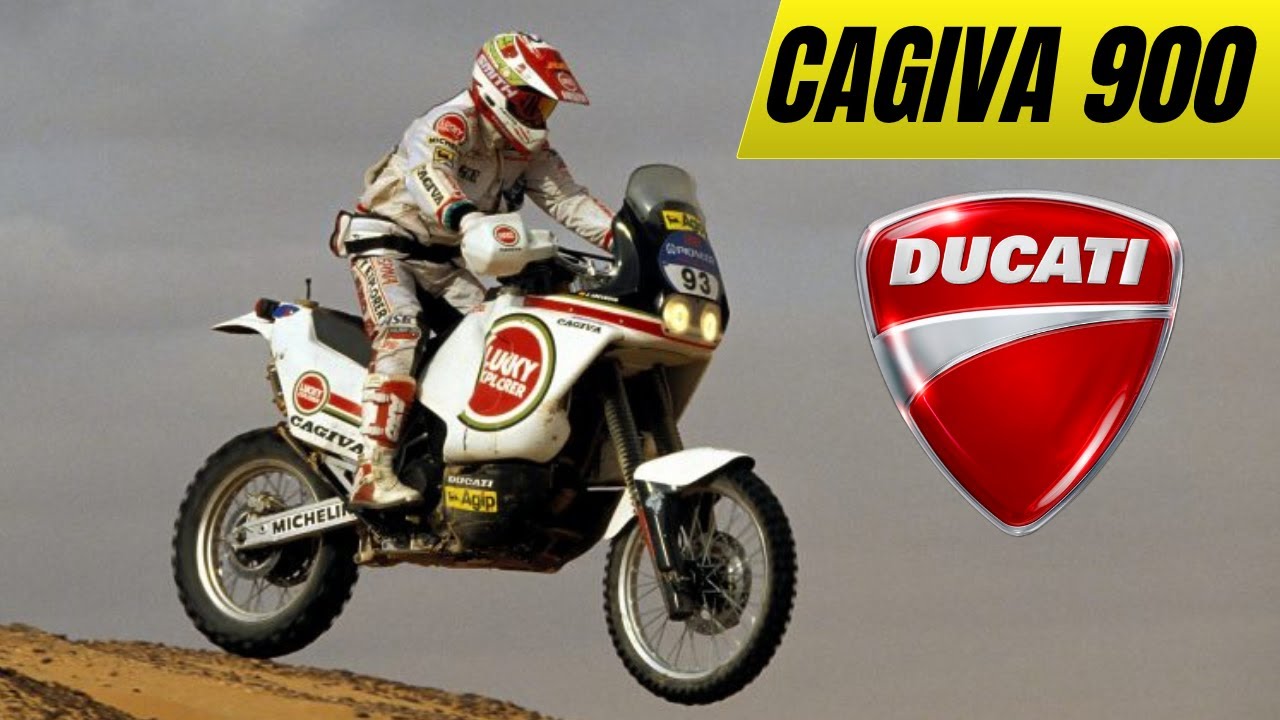 CAGIVA ELEFANT 900 DAKAR RALLY en español / CAGIVA DUCATI ELEFANT 900 ...