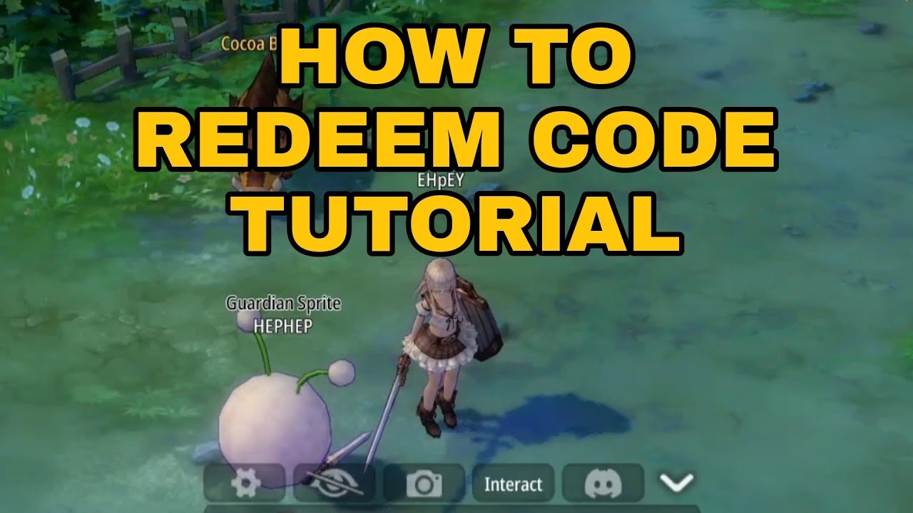 Sprite Fantasia - How To Redeem Code Tutorial - YouTube