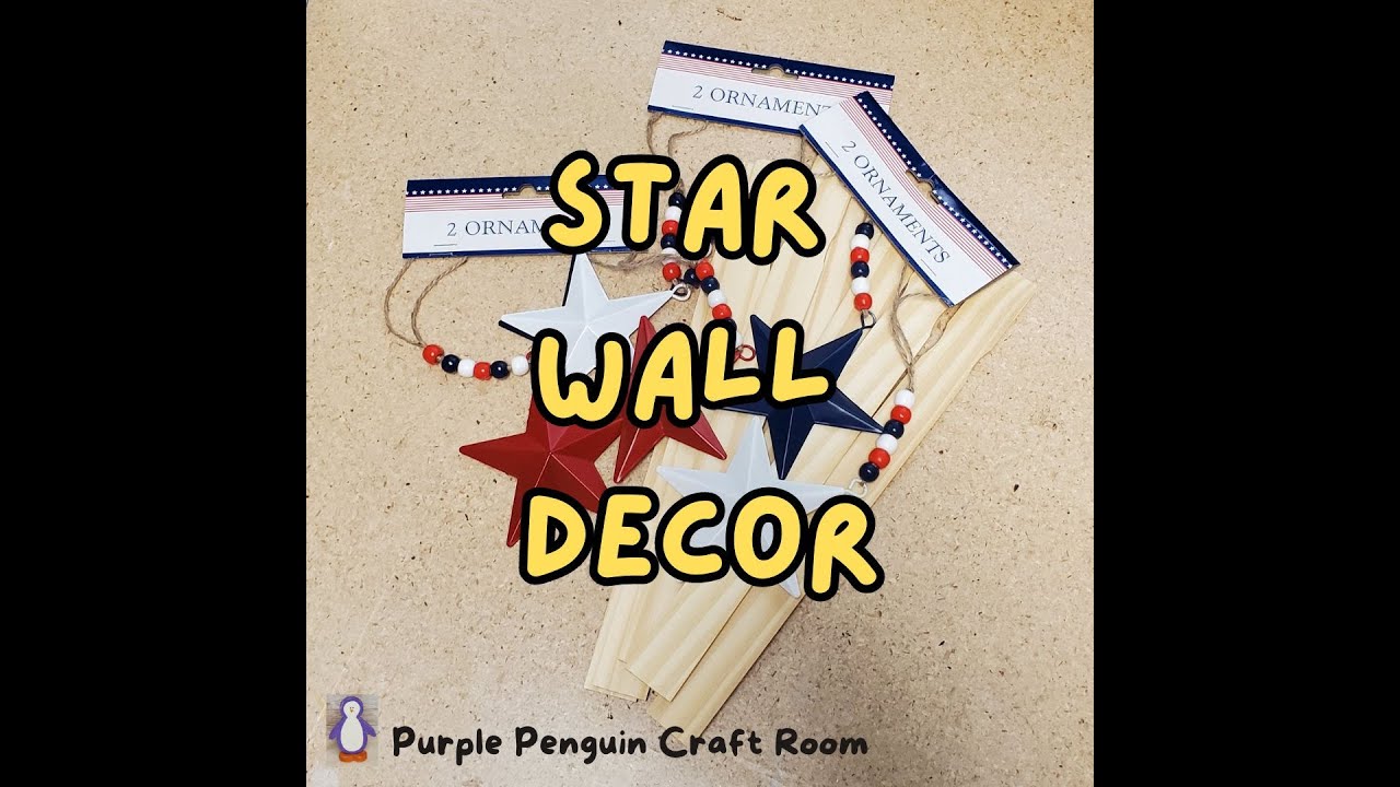 Star wall decor DIY crafting video. - YouTube