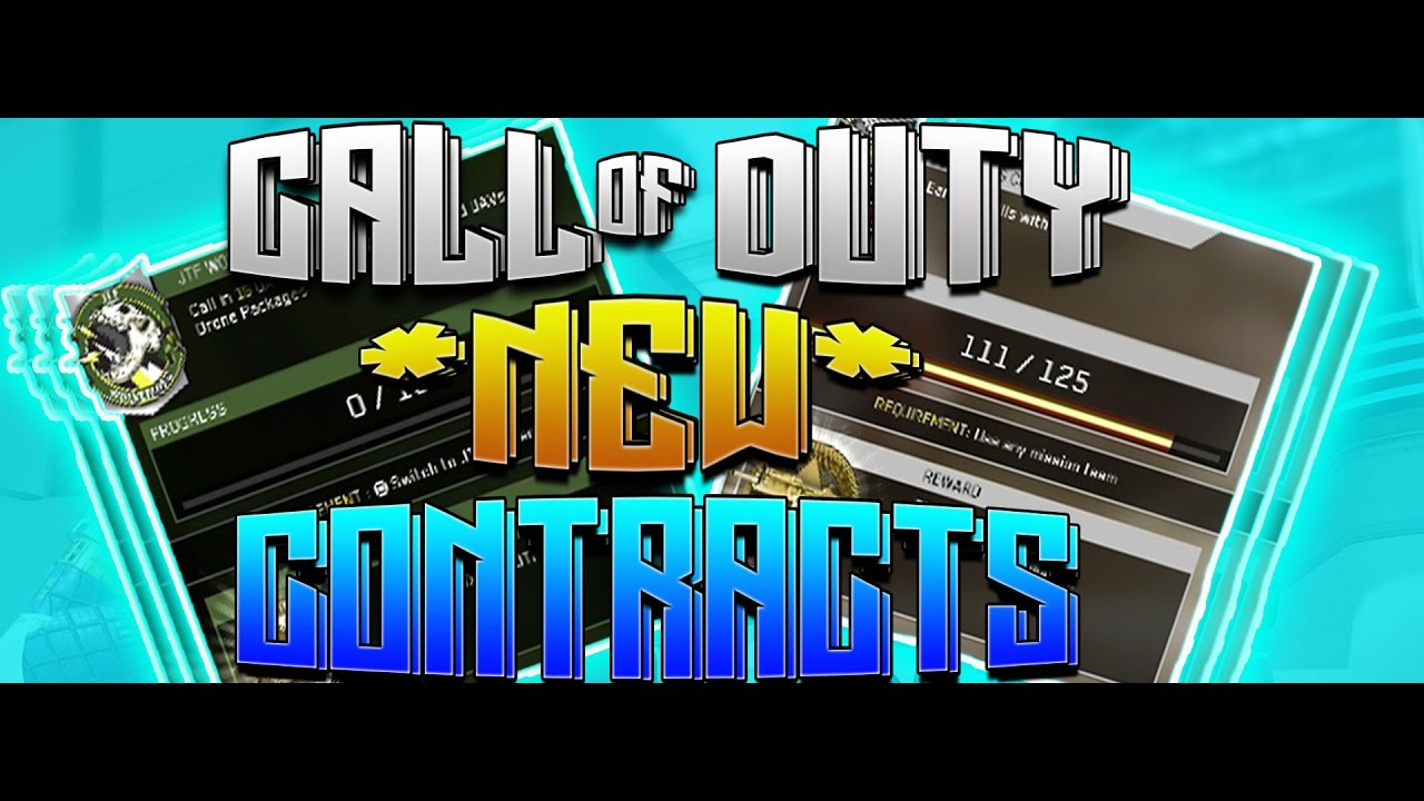 CALL OF DUTY INFINITE WARFARE - NEW CONTRACTS - 2017 - YouTube