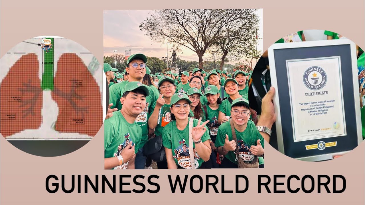 Largest Human Lung formation. Guinness World Record certified. CY2024 ...
