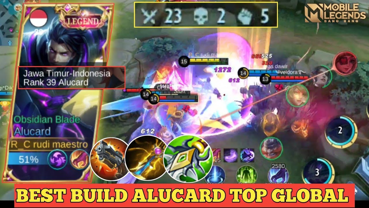 BEST BUILD ALUCARD TOP 1 GLOBAL‼️ITEM TERKUAT & TERSAKIT 2023|Mobile ...