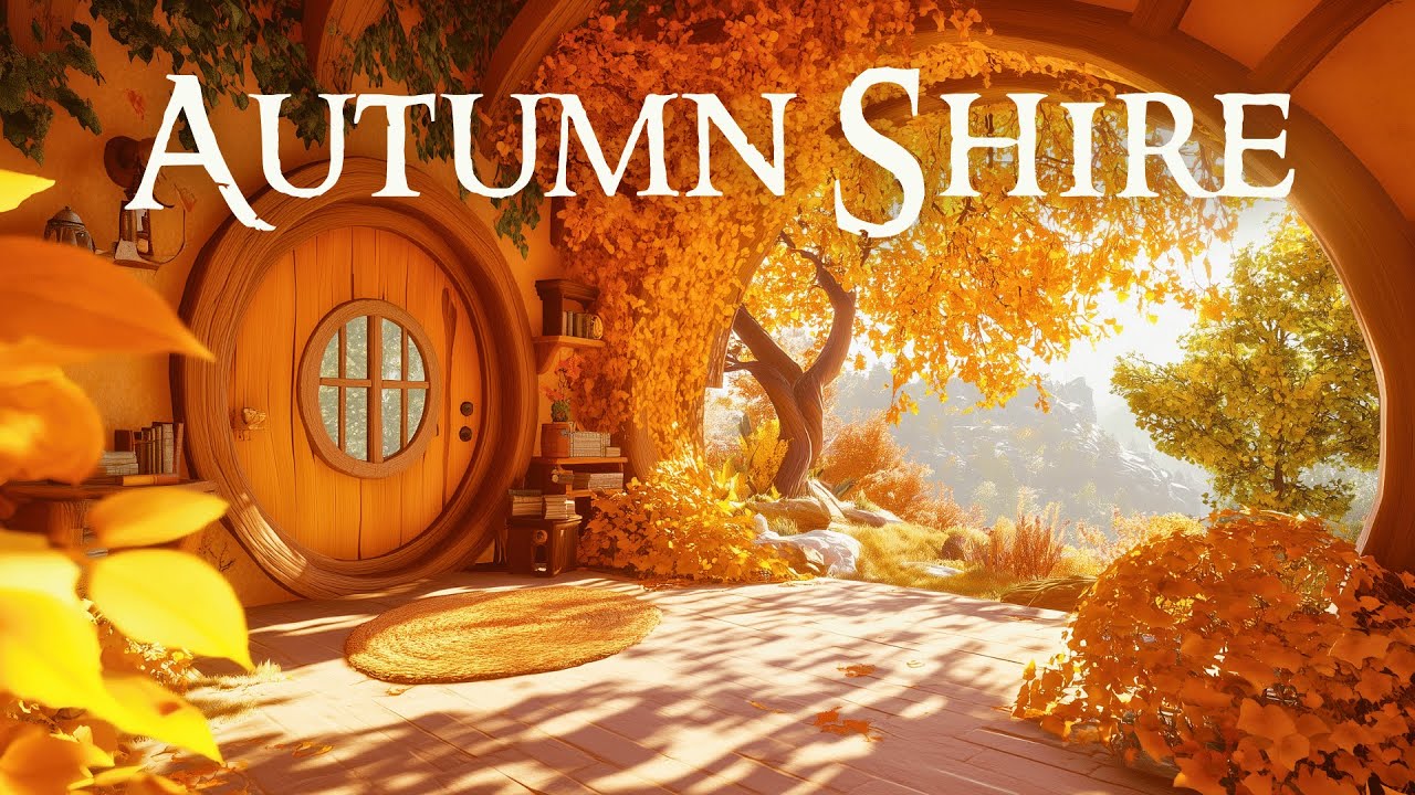 Cozy Autumn In The Shire | Fantasy Music and Ambience - YouTube