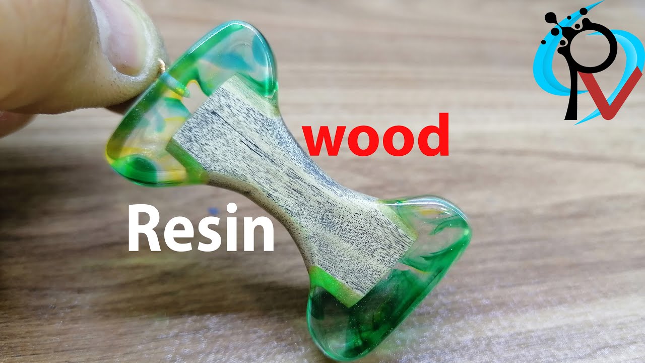 Bone design resin with wood and colored resin - YouTube