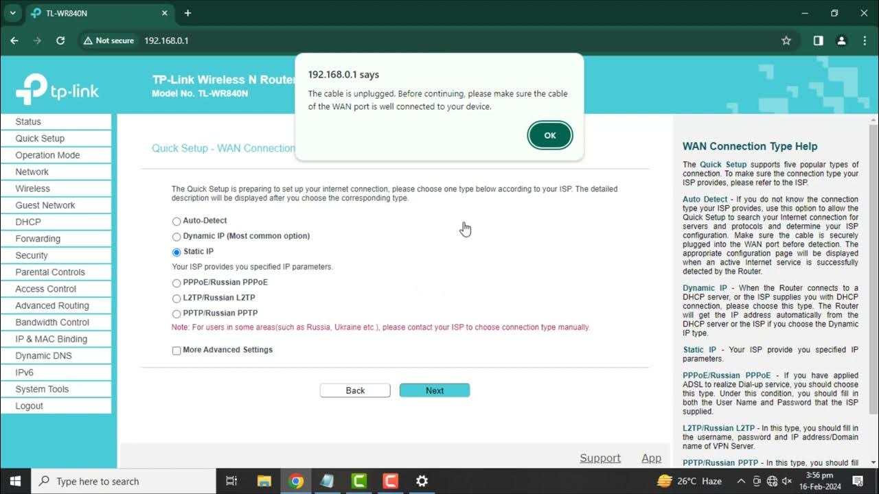 How To Configure TP Link Router TL-WR840n | TP Link Router Setup - YouTube