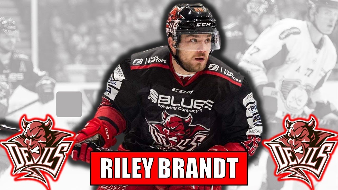 Cardiff Devils Sign Riley Brandt - YouTube