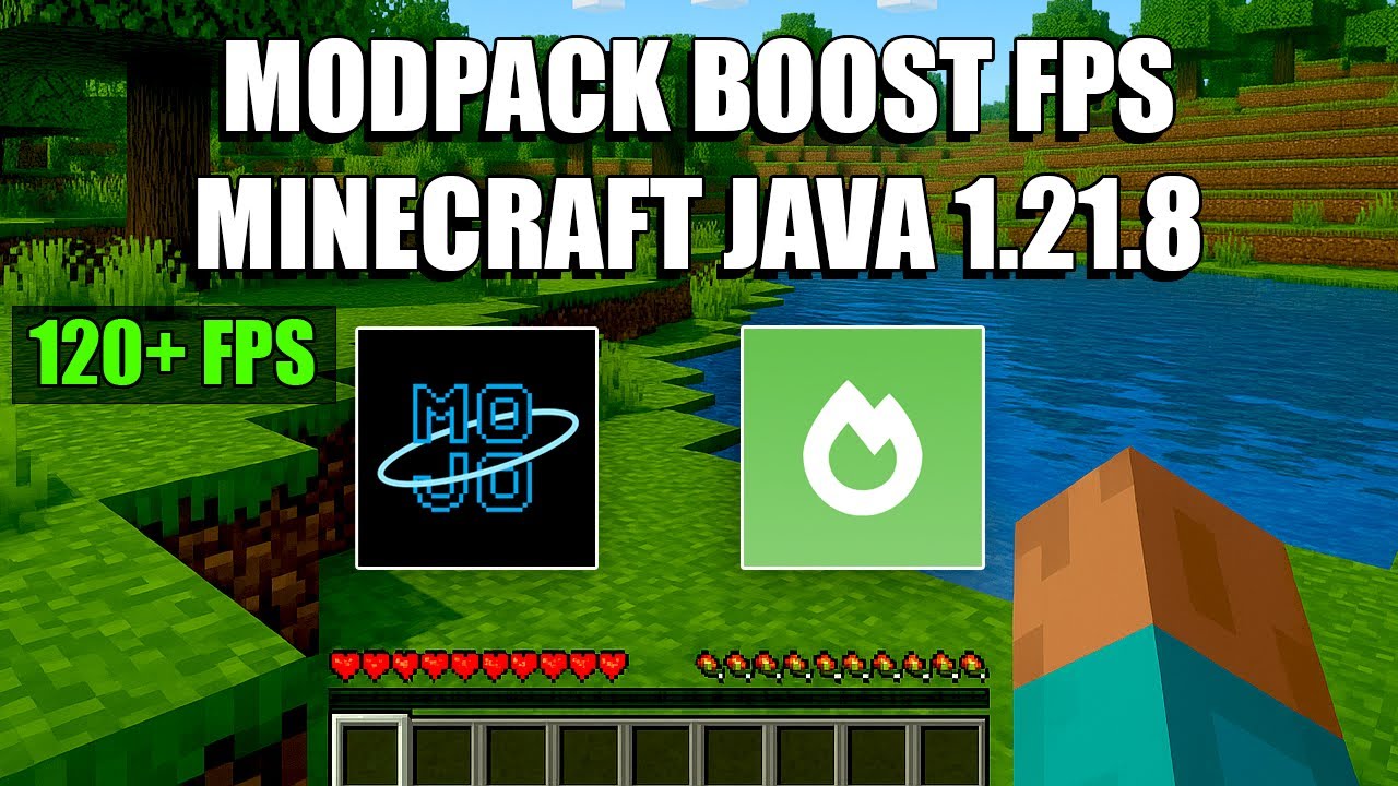 CARA PASANG MODPACK FPS BOOST DI MINECRAFT JAVA 1.21.8 MOJO LAUNCHER ...