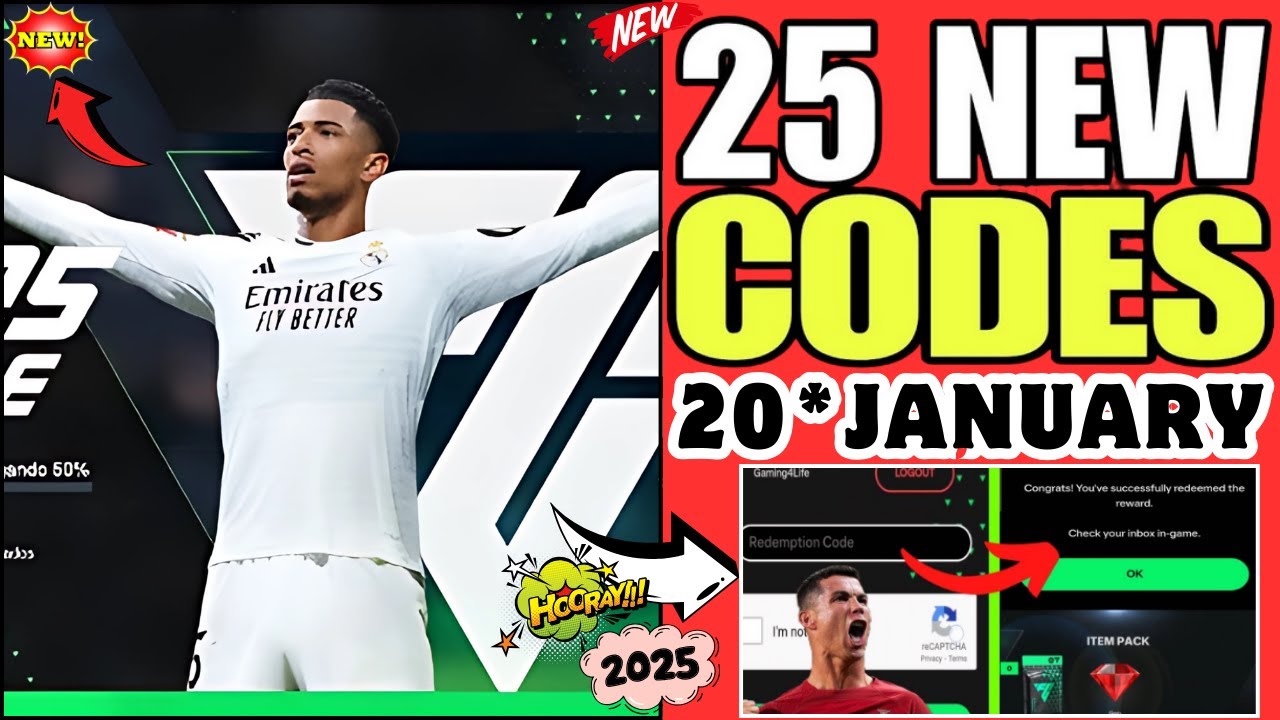 20*JANUARY 2025 CODES🎉REDEEM CODE IN FC MOBILE 25! GET FREE GIFTS AND ...