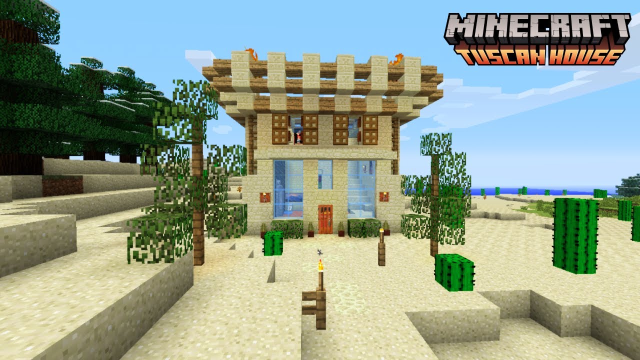 Minecraft: How to Build a Tuscan House - YouTube