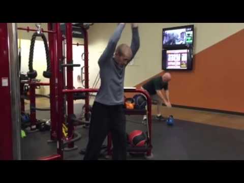 Banded Overhead Tricep Extension to Banded Hammer Curls - YouTube