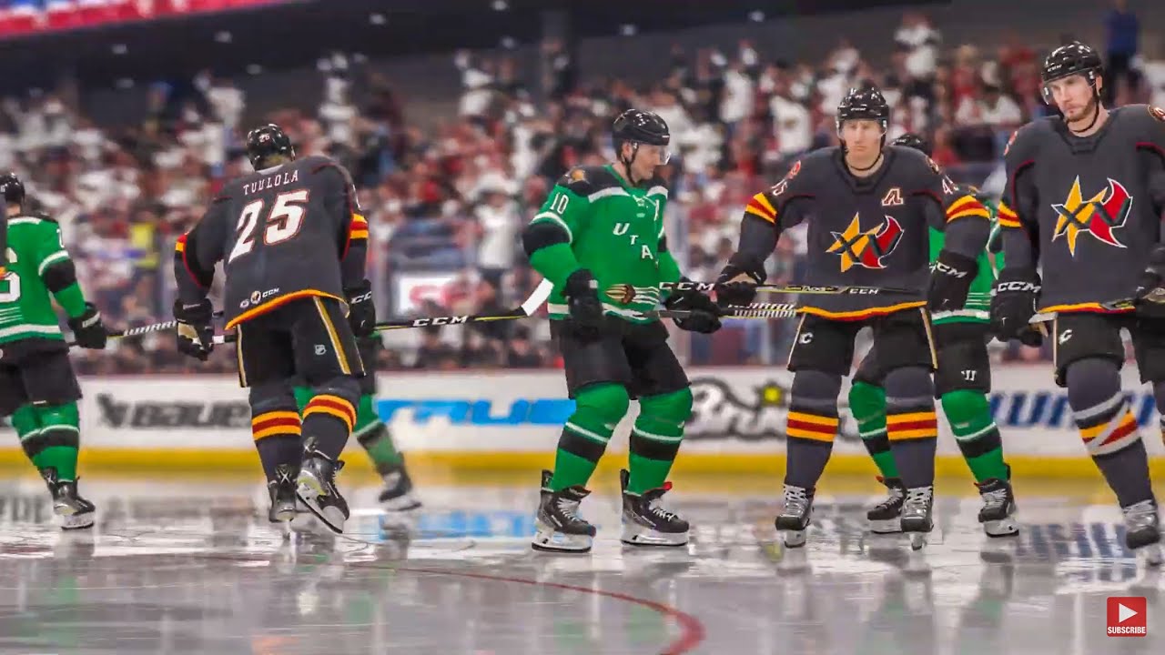 AHL vs ECHL! Stockton Heat vs Utah Grizzlies NHL 22 Gameplay - YouTube