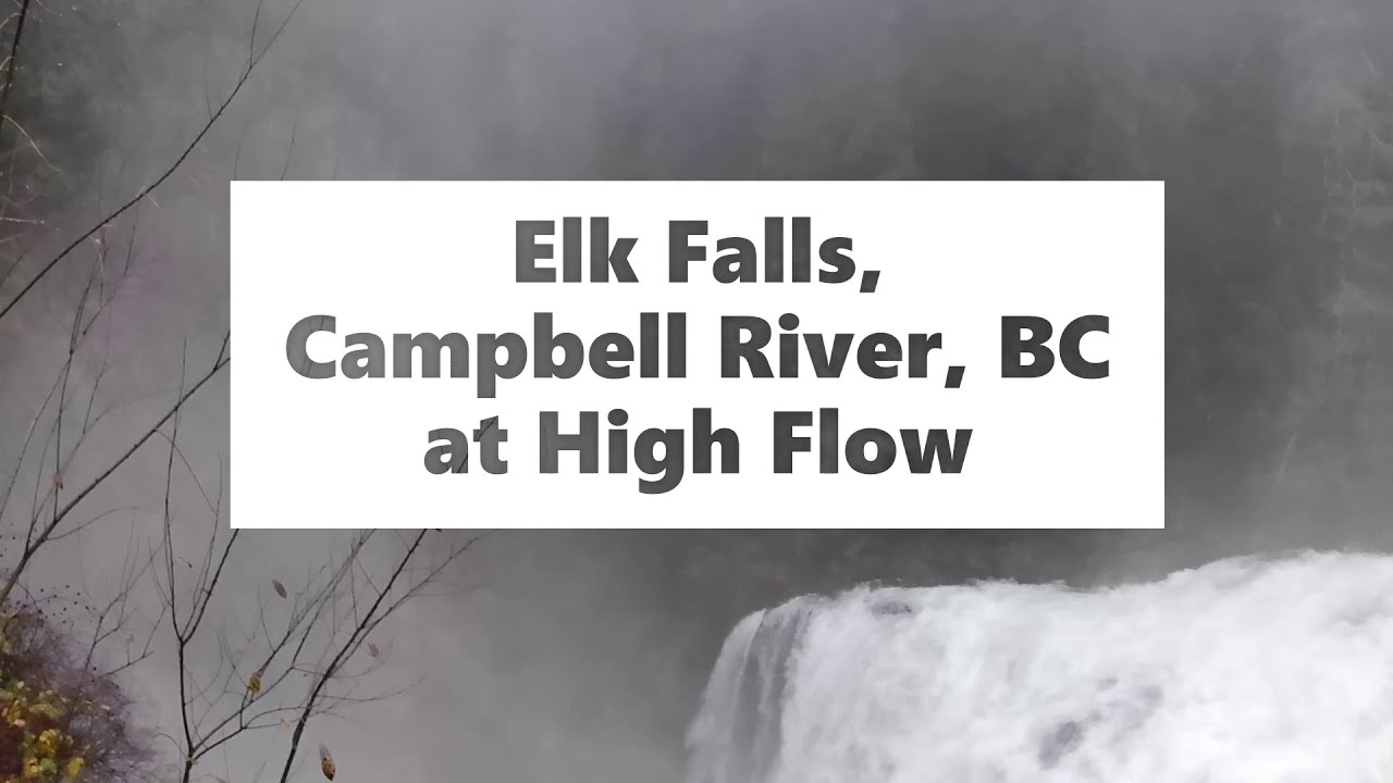 Elk Falls, Campbell River, BC at Full Flow as BC Hydro Releases ...