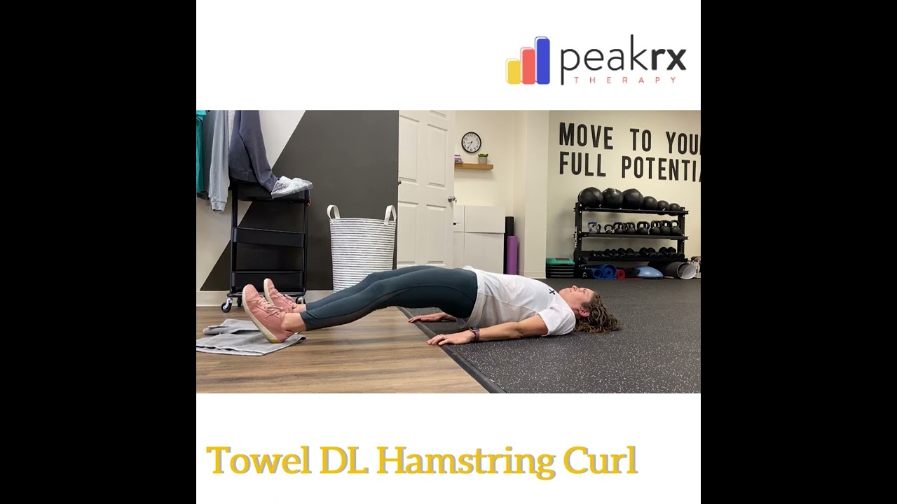 Towel DL Hamstring Curl - YouTube