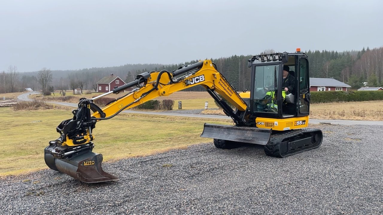 Köp Grävmaskin JCB 55Z-1 T3 på Klaravik - YouTube