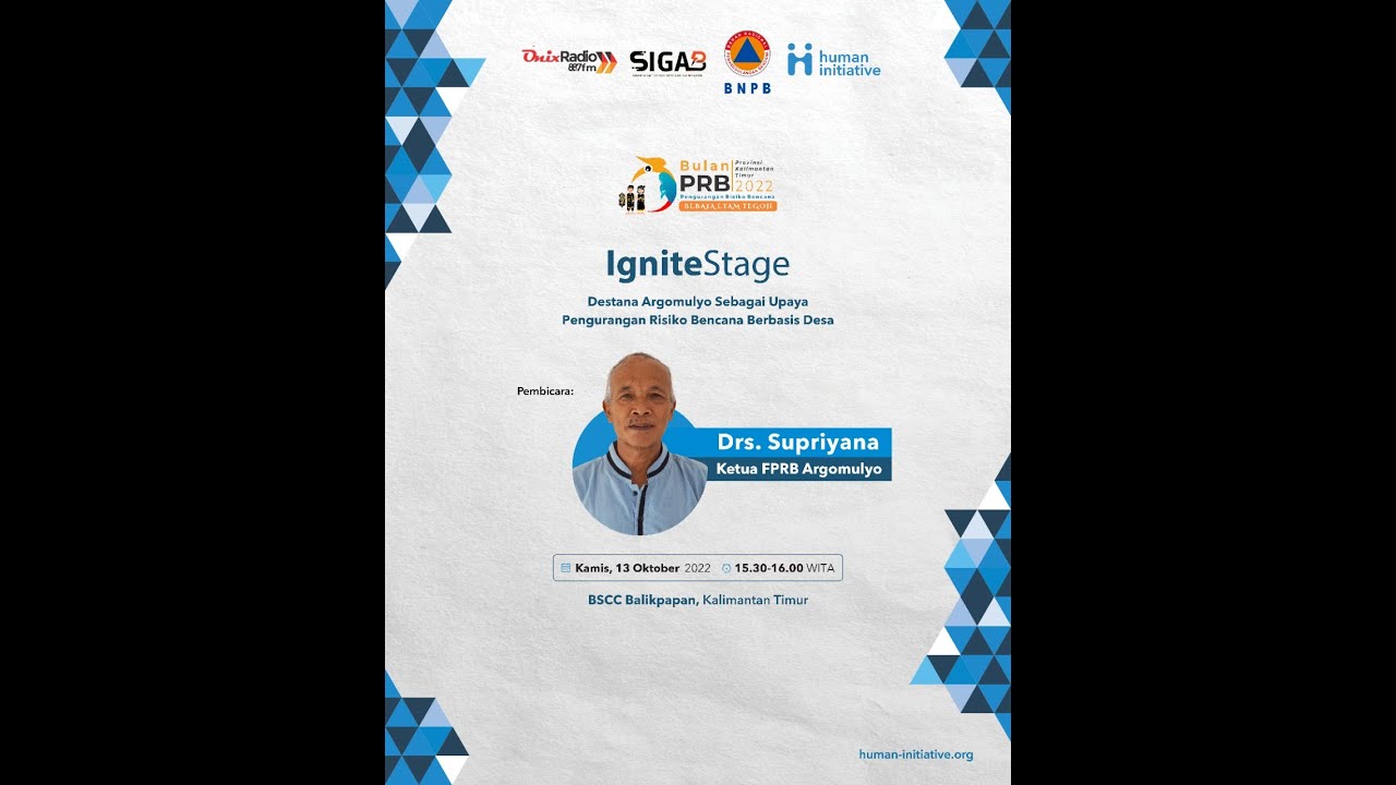 Ignite Stage - Destana Argomulyo Sebagai Upaya Pengurangan Risiko ...