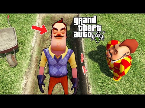 HELLO NEİGHBOR ÖLDÜ MÜ ? (MEZARA GİRDİ) - GTA 5 MODS