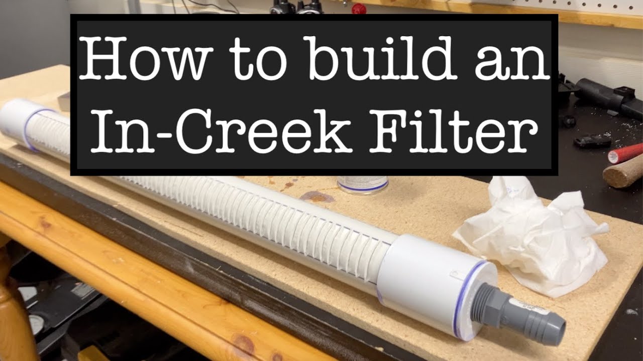 DIY Gravity Fed Creek Water Collection Filter on a Budget - YouTube