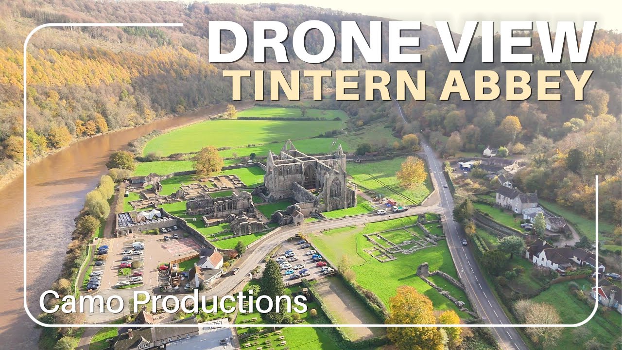 Drone View: Tintern Abbey in Stunning Autumn Light - YouTube