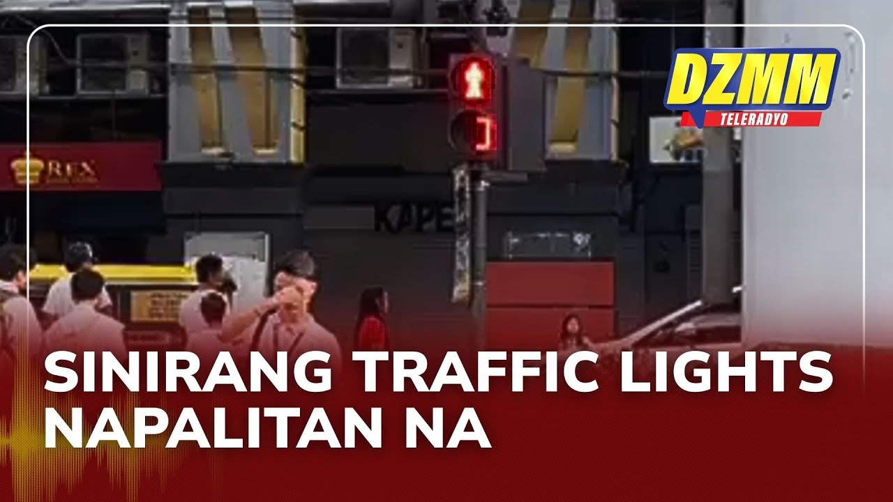 Damaged traffic lights from Recto Avenue riot replaced | DZMM Teleradyo ...