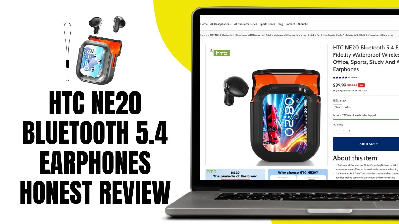 HTC NE20 Bluetooth 5 4 Earphones Honest Review - YouTube