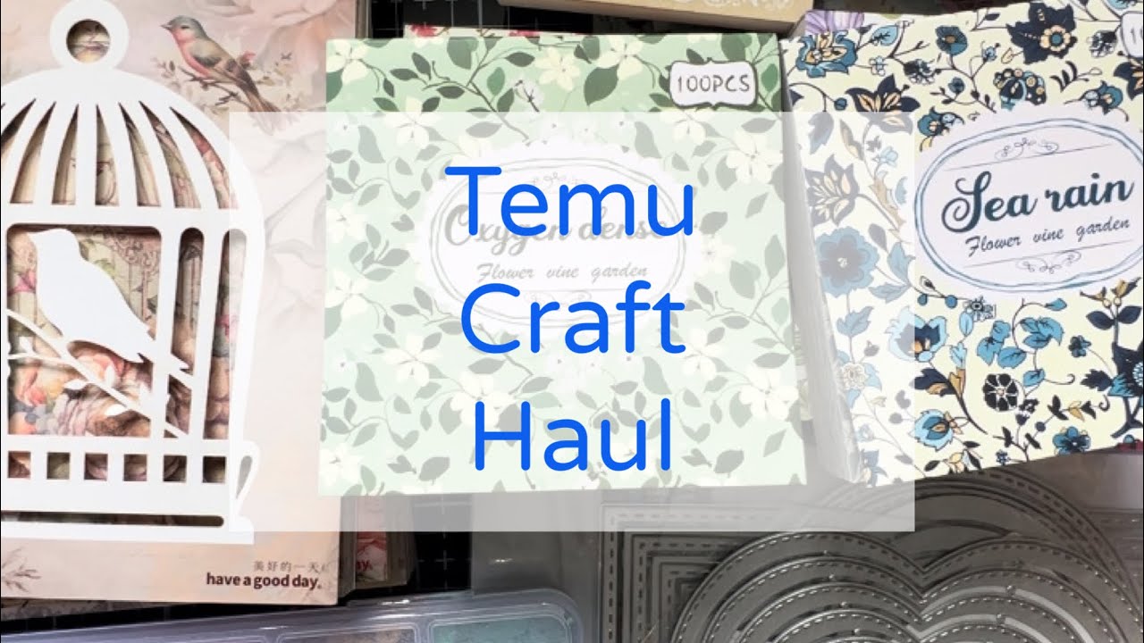 Temu Craft Haul June 2024 - Papers, Stickers, Dies & More - YouTube