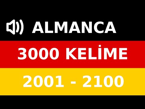 Almanca 3000 Kelime 2001-2100