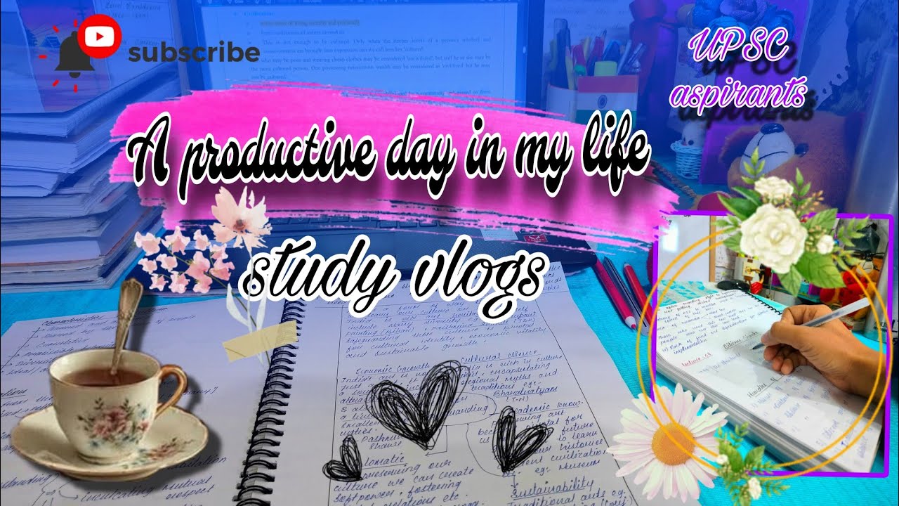 Productive Day In My Life || My UPSC Journey || A Day In My Life || Study With Me UPSC Aspirant ...