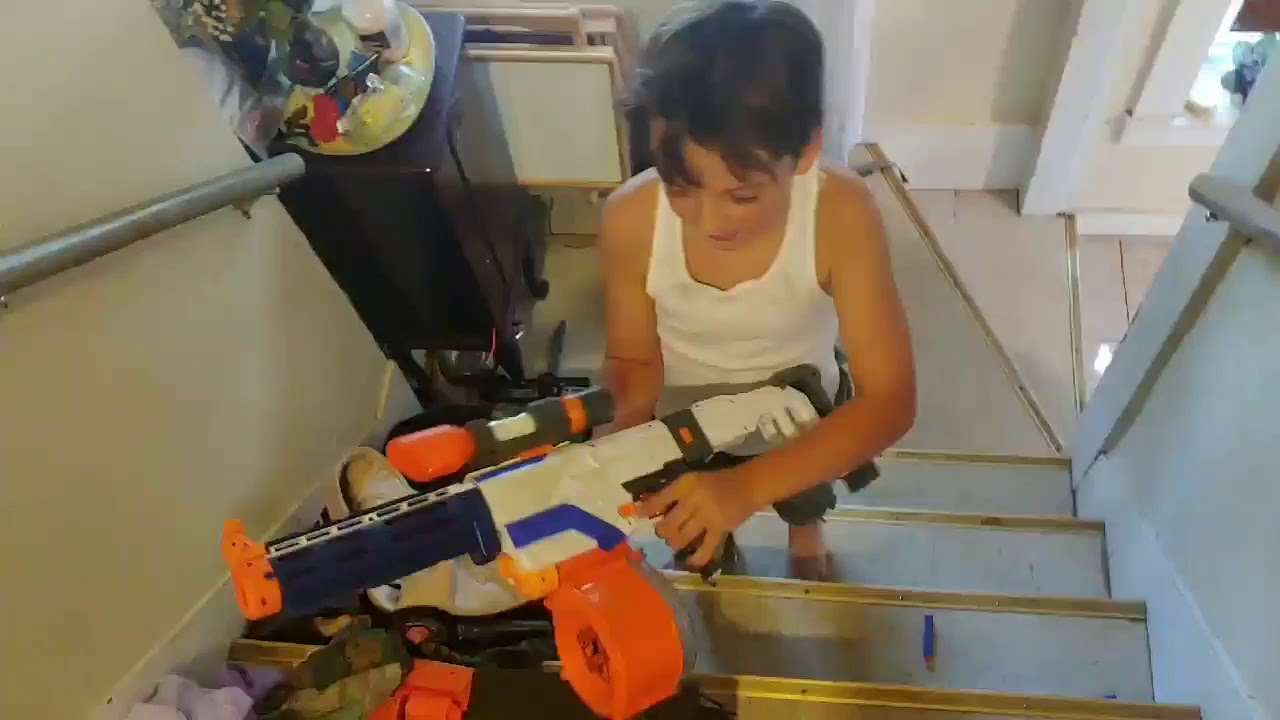 My Nerf Set up - YouTube