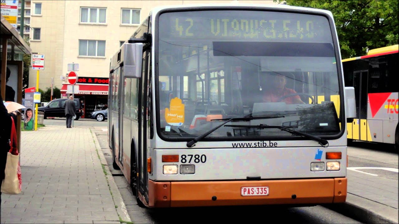 MIVB 8780 | Van Hool A300 (sound) - YouTube
