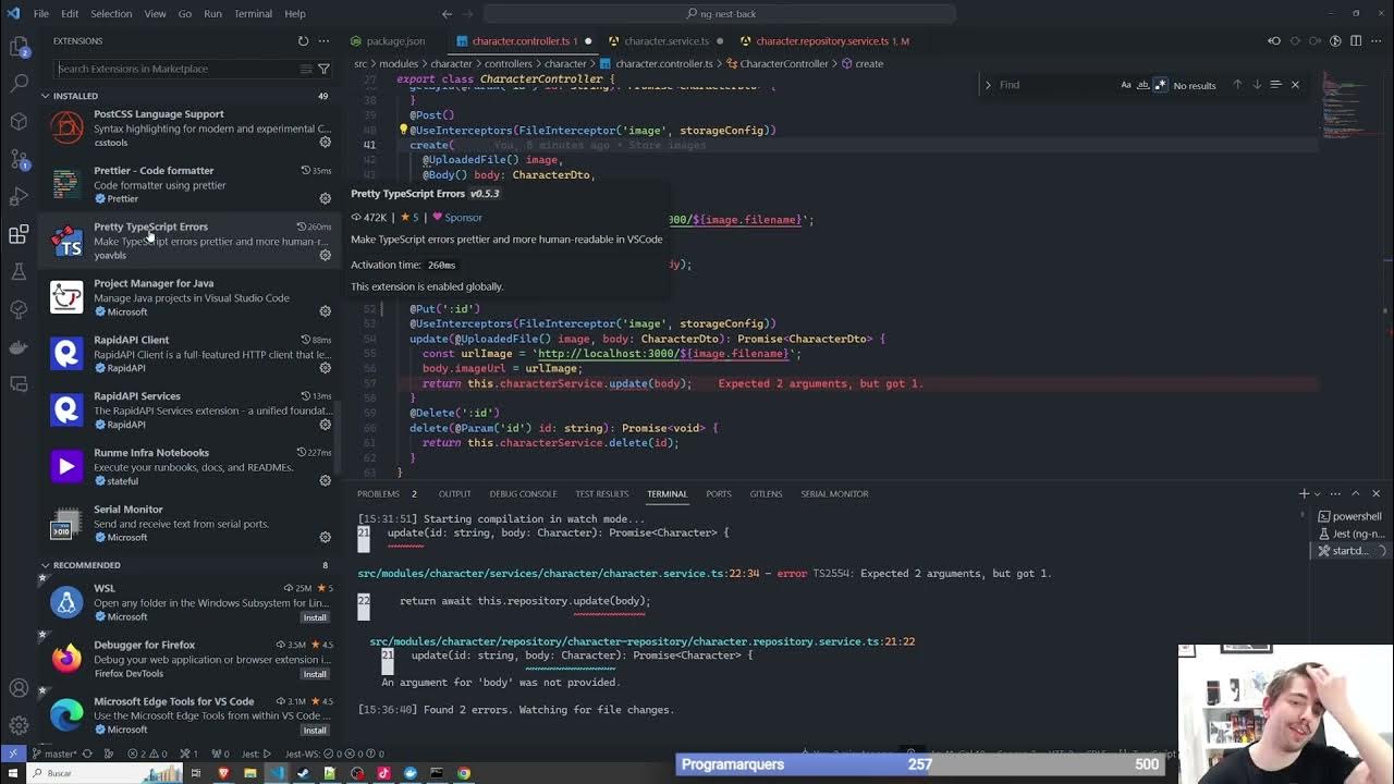 Aplicación Fullstack Nestjs Angular Parte 4 Youtube