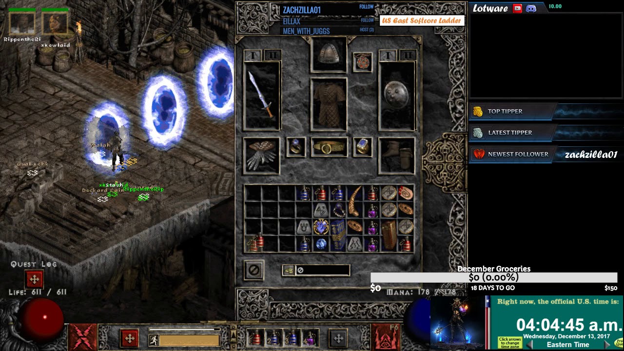 D2 13Dec2017 NA- 27 chancies from normal baal - YouTube