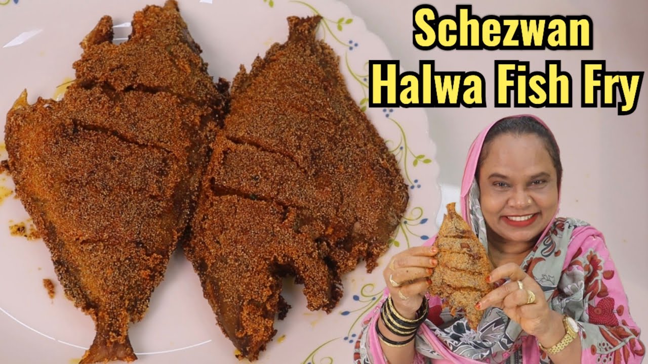 Schezwan Fish Fry | Halwa Fish Fry Recipe | How To Make Halwa Fish Fry ...