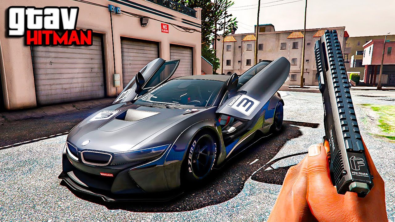 MINHA BMW ESTRAGOU NO MEIO DA FUGA | (GTA V HITMAN) 4K 60FPS - YouTube