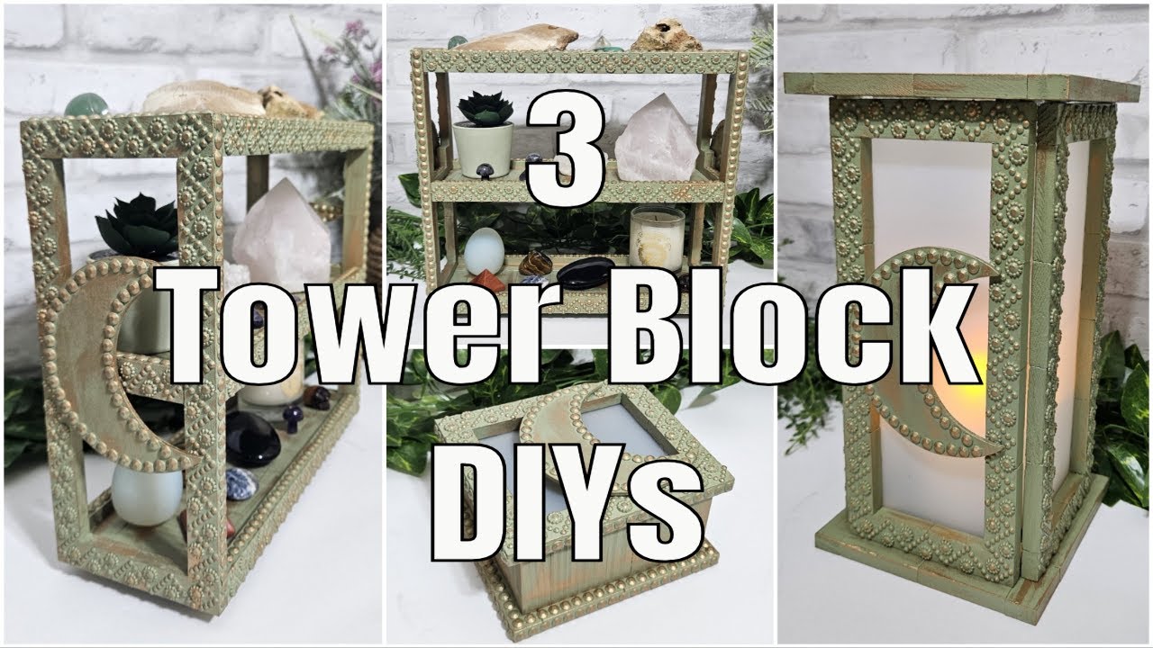 Transforming Tower Blocks: 3 Awesome Diy Ideas! - YouTube