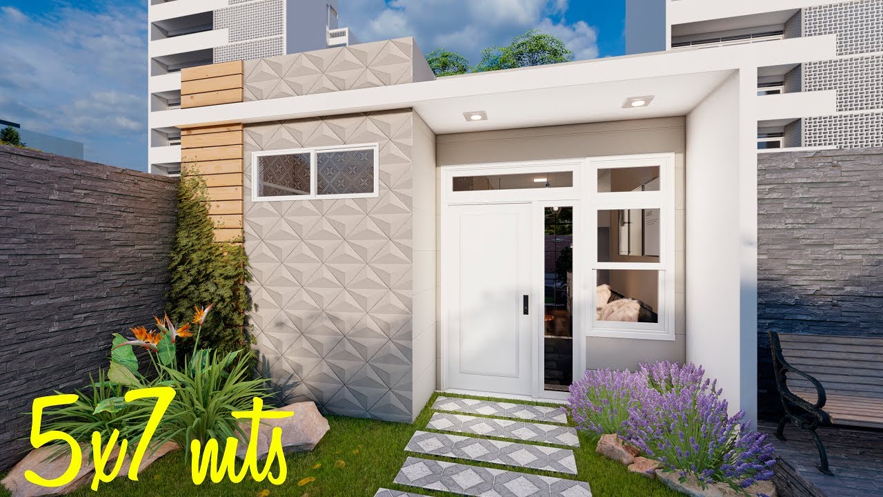 Casa de 5x7 metros | Planos de casas pequeñas - YouTube