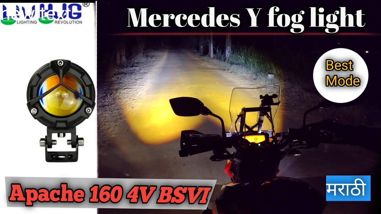 "Next-Level Visibility! HJG Mercedes Fog Light on Apache 160 4V"||vlog ...