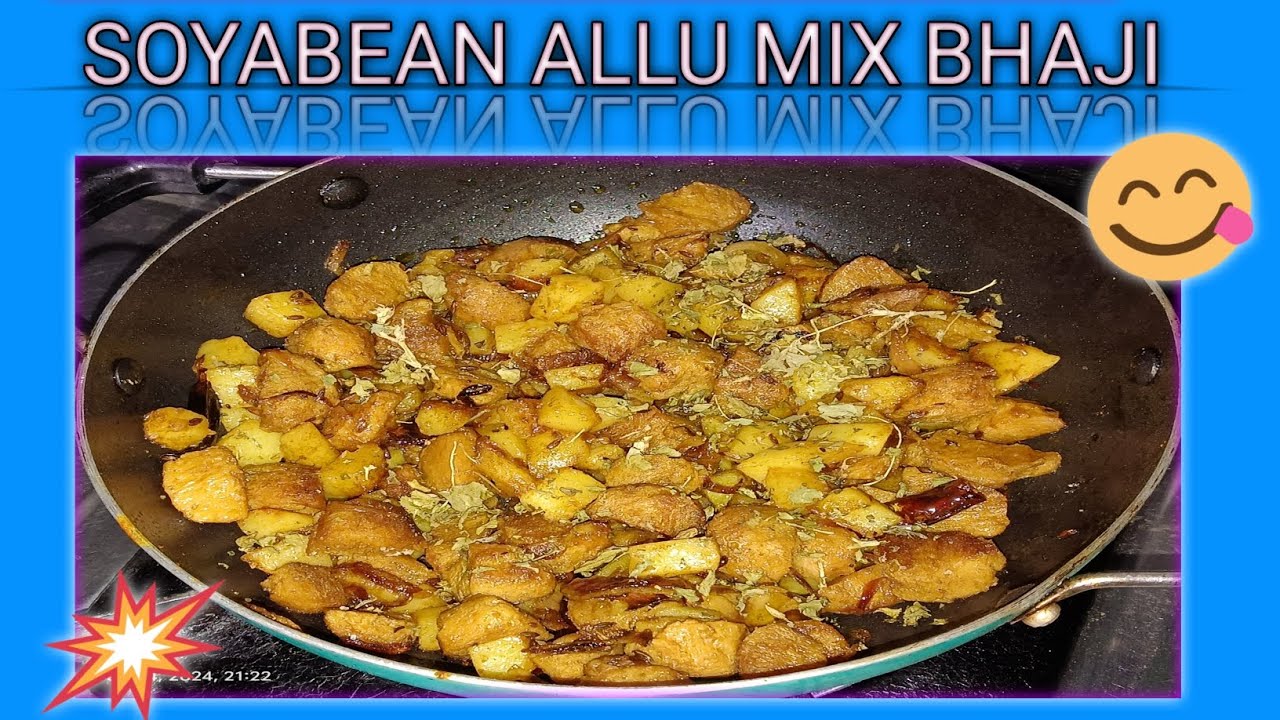 soybean allu mix bhaji#kitchendiamond #food #ytstudio #shortsviral # ...