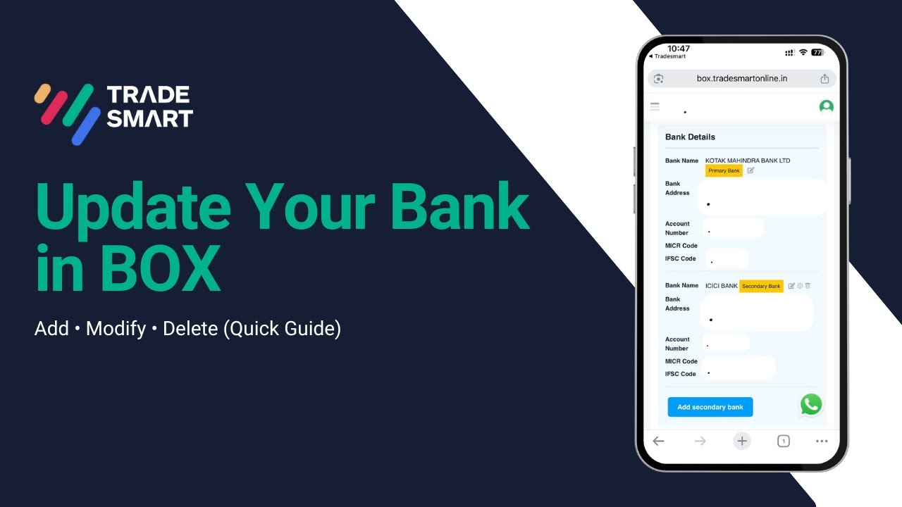 How to Update, Modify & Delete Bank Account in BOX | Step-by-Step Guide ...