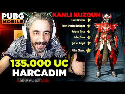 TÜRKİYE'DE İLK !! KANLI KUZGUN SETİNİ FULLEDİK !!! - PUBG Mobile