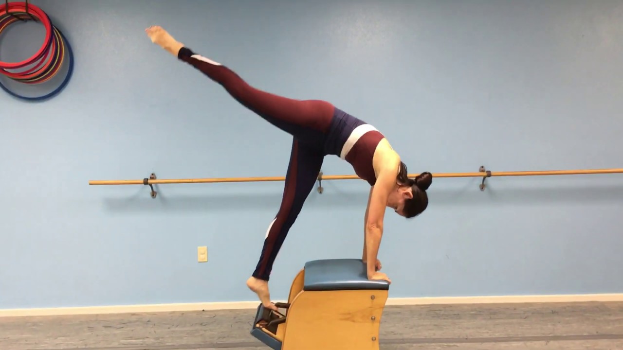 Pilates Around the World Pull-Ups with One Leg on the Wunda Chair ...
