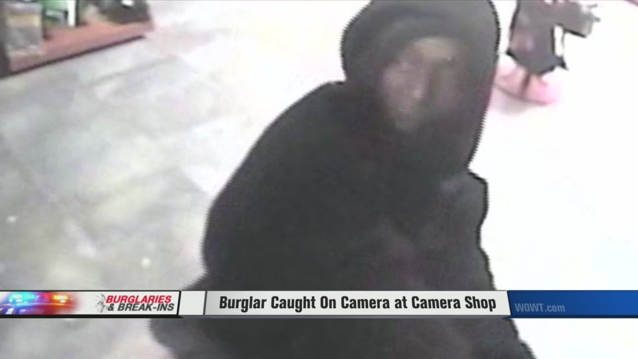 Burglar Caught On Camera At Camera Shop Youtube