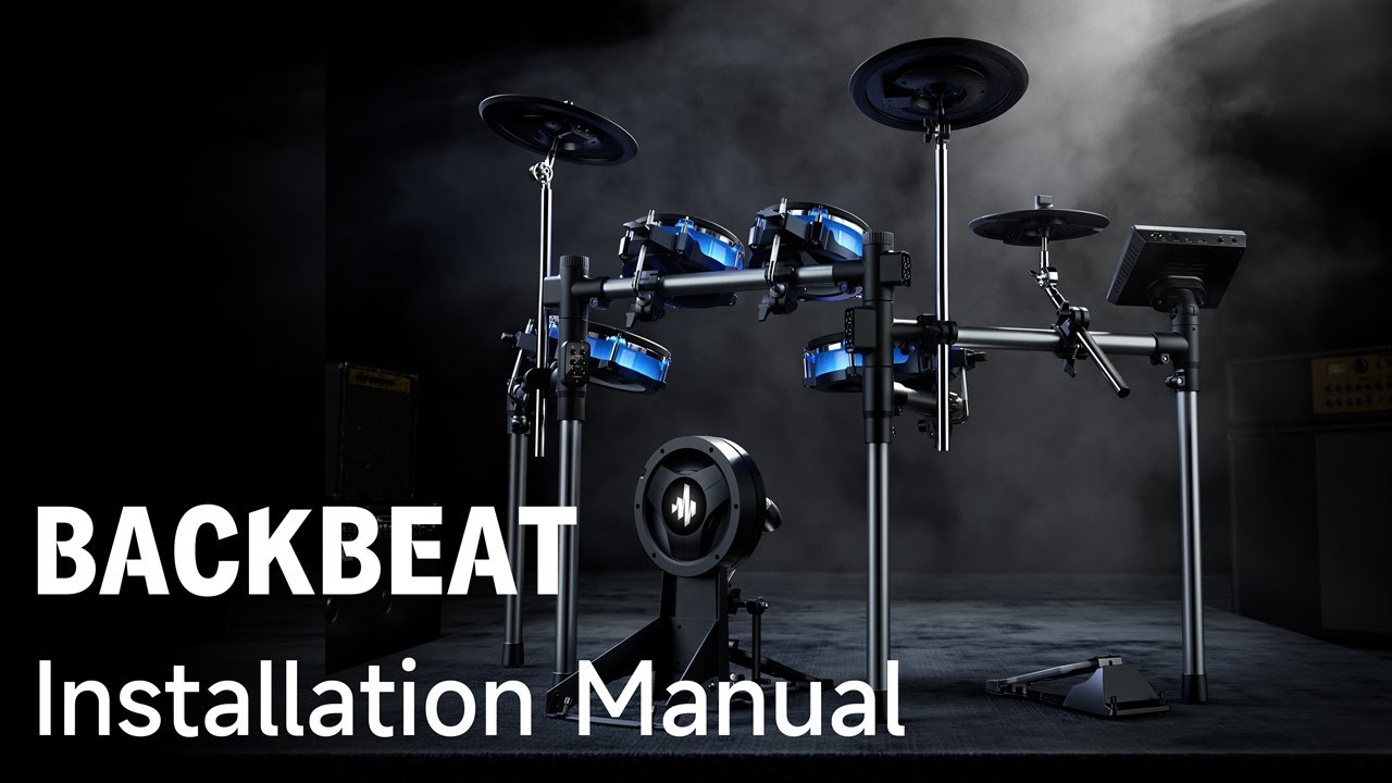 Donner BackBeat Electronic Drum Set Installation Manual - YouTube